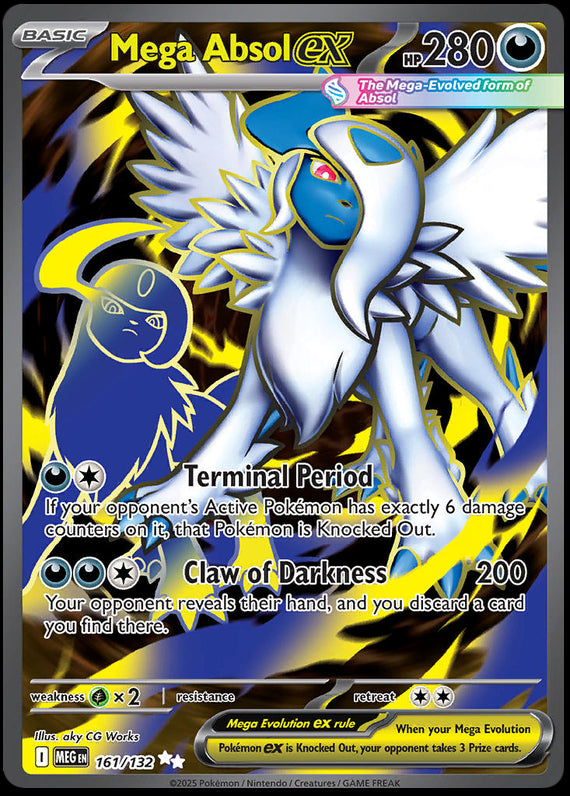 Mega Absol ex (161/132) - Mega Evolution - Mega Evolution - Ultra Rare ...