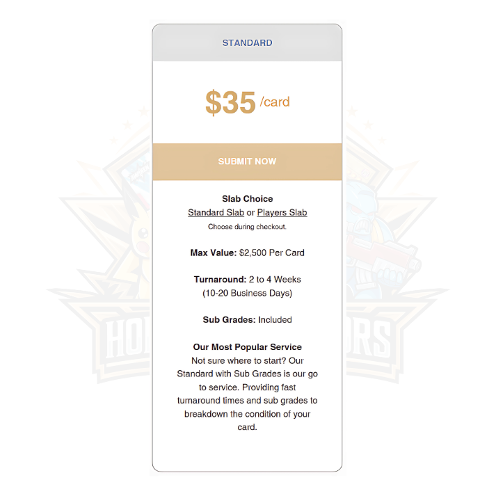 Premier Card Grading (PCG) - Submission Service – Hobby Collectors ...
